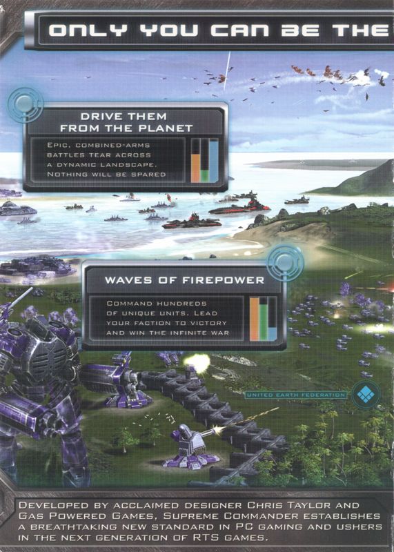 Supreme Commander cover or packaging material - MobyGames