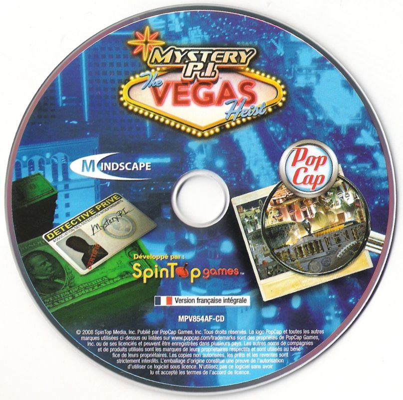 Mystery P.I.: The Vegas Heist cover or packaging material - MobyGames