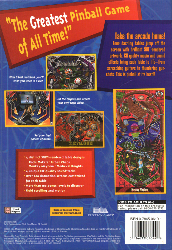 Extreme Pinball cover or packaging material - MobyGames