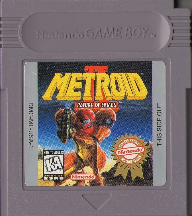 Metroid II: Return of Samus cover or packaging material - MobyGames