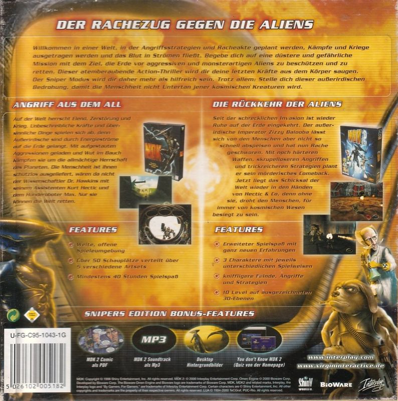 MDK: Snipers Edition cover or packaging material - MobyGames