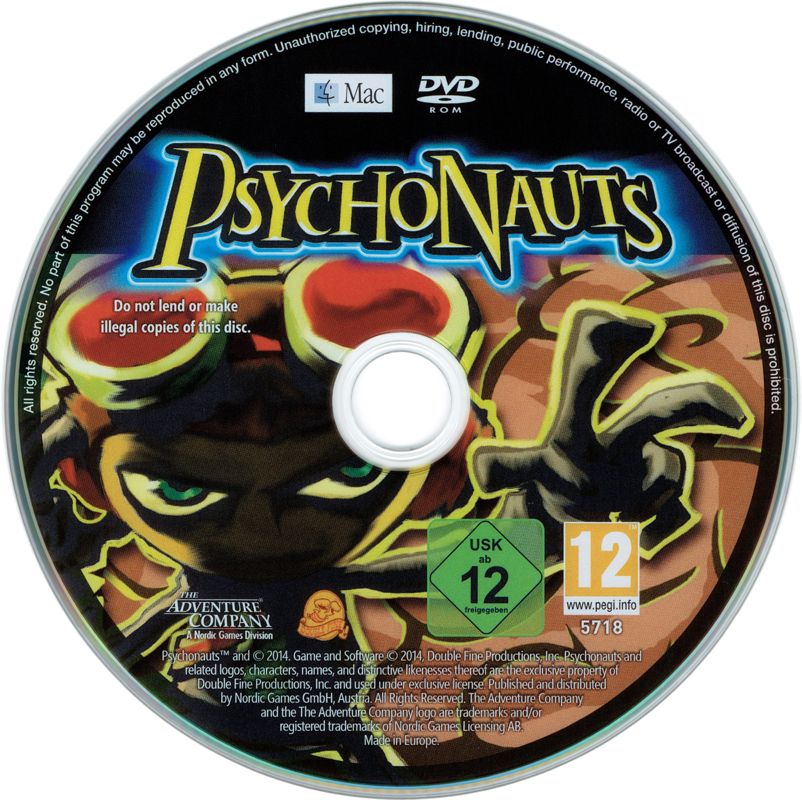 Psychonauts cover or packaging material - MobyGames