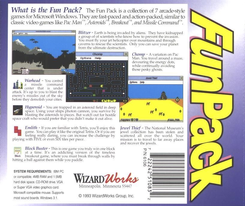 FunPack cover or packaging material - MobyGames