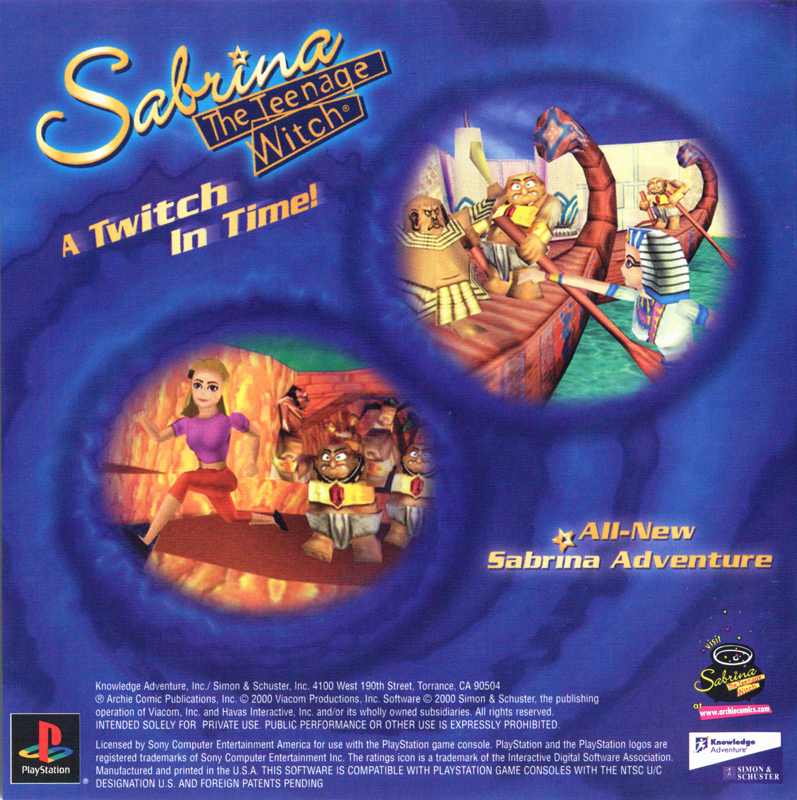 Sabrina, the Teenage Witch: A Twitch in Time! cover or packaging ...