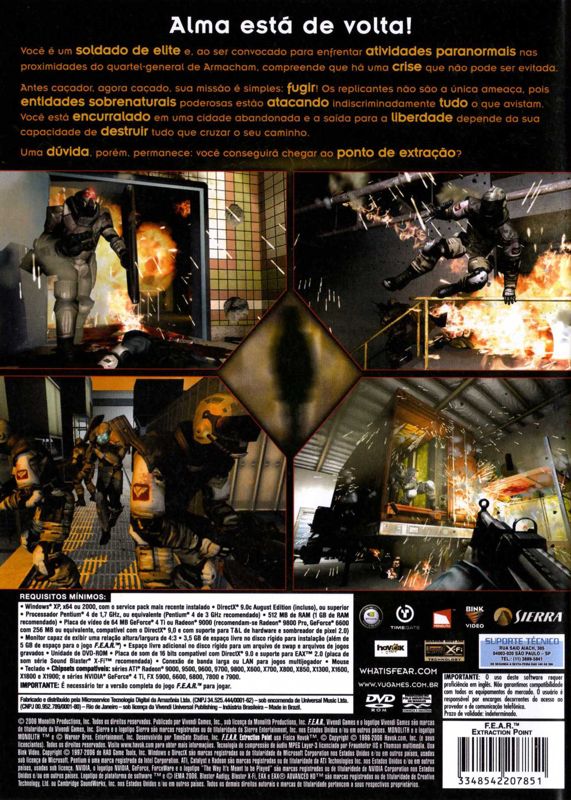 F.E.A.R.: Extraction Point cover or packaging material - MobyGames