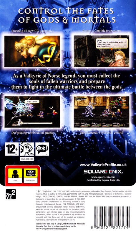Valkyrie Profile: Lenneth cover or packaging material - MobyGames