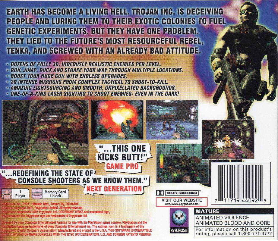 Codename: Tenka cover or packaging material - MobyGames