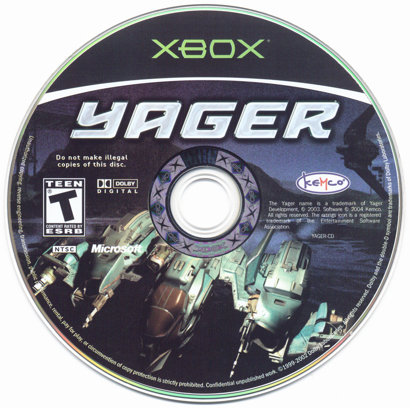 Yager cover or packaging material - MobyGames