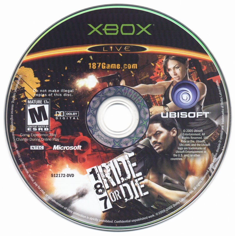 187: Ride or Die cover or packaging material - MobyGames
