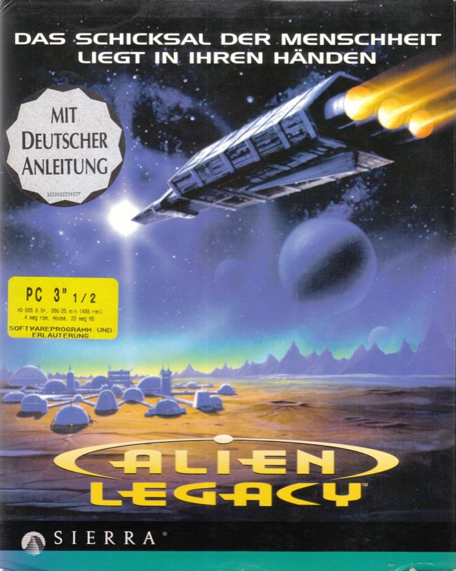 Alien Legacy cover or packaging material - MobyGames