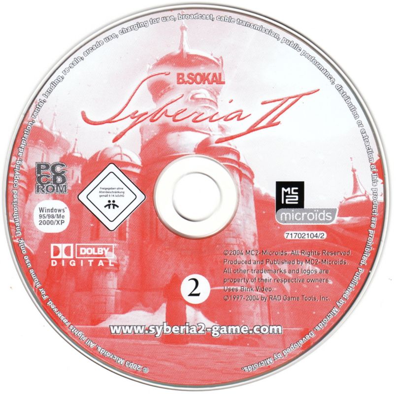 Syberia II cover or packaging material - MobyGames