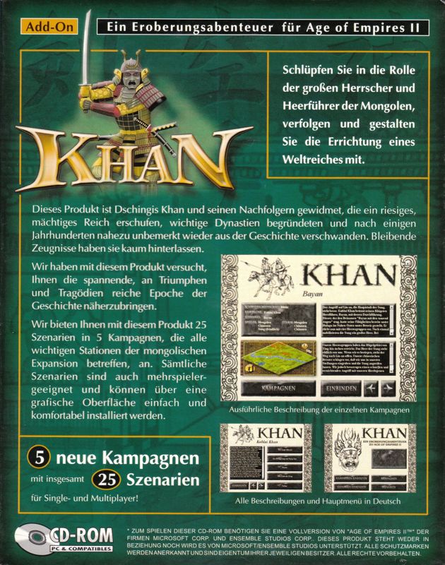 Khan cover or packaging material - MobyGames