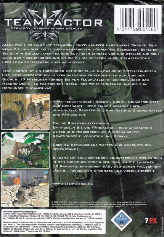 Team Factor: Gold Edition cover or packaging material - MobyGames