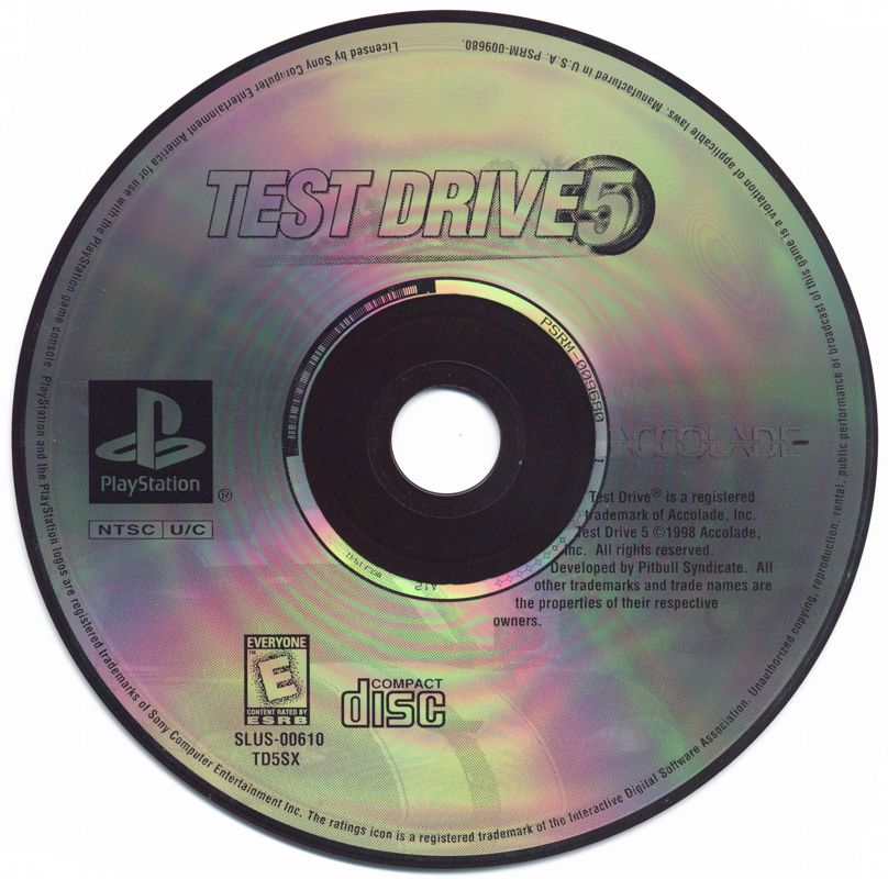 Test Drive 5 cover or packaging material - MobyGames