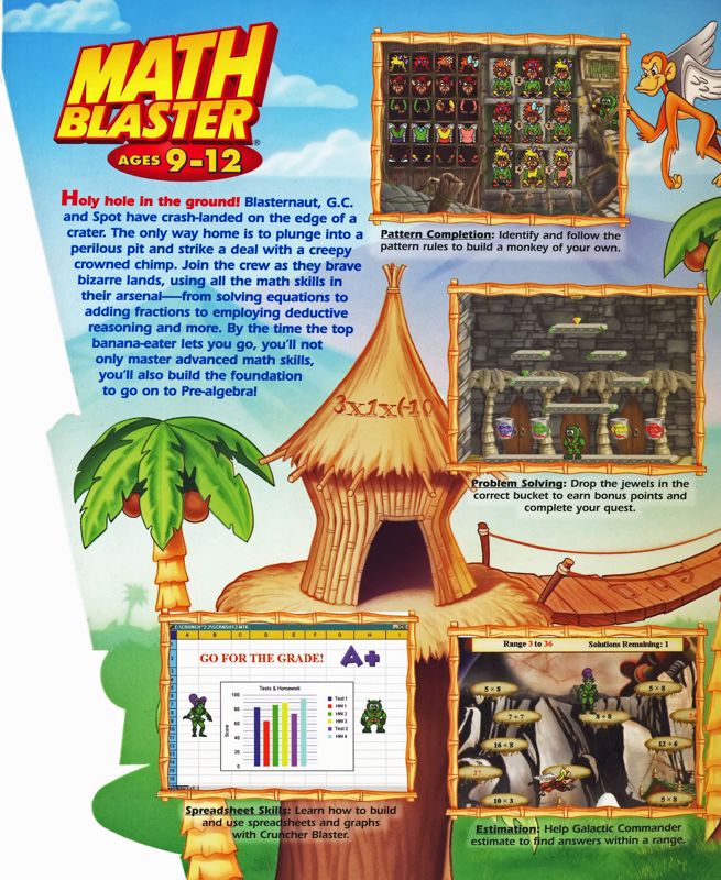 Math Blaster: Ages 9-12 cover or packaging material - MobyGames