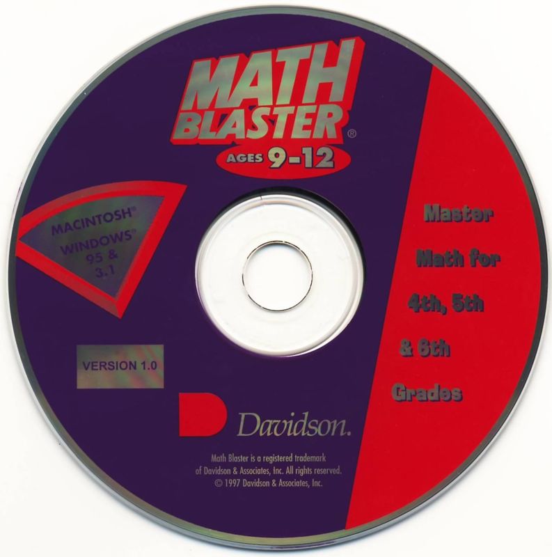 Math Blaster: Ages 9-12 cover or packaging material - MobyGames