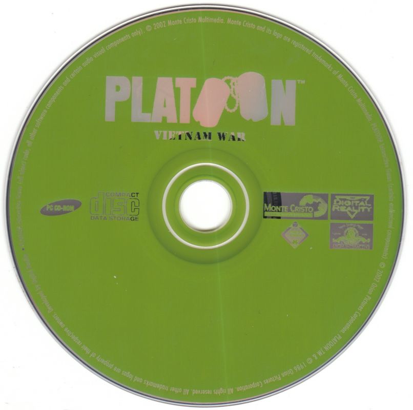 Platoon cover or packaging material - MobyGames