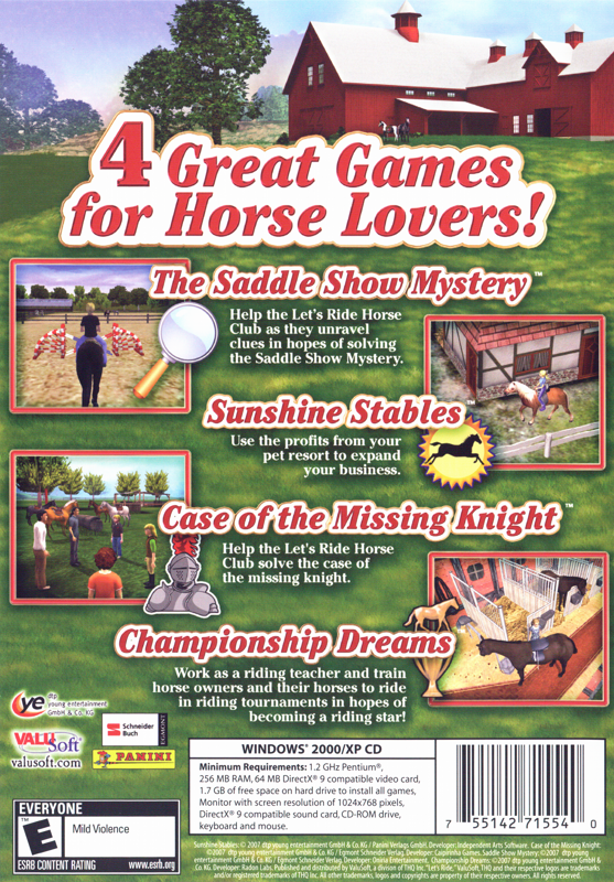 Let's Ride! Horse Adventures cover or packaging material - MobyGames