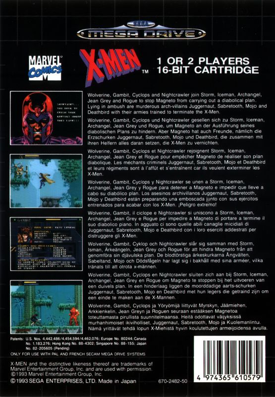 X-Men cover or packaging material - MobyGames