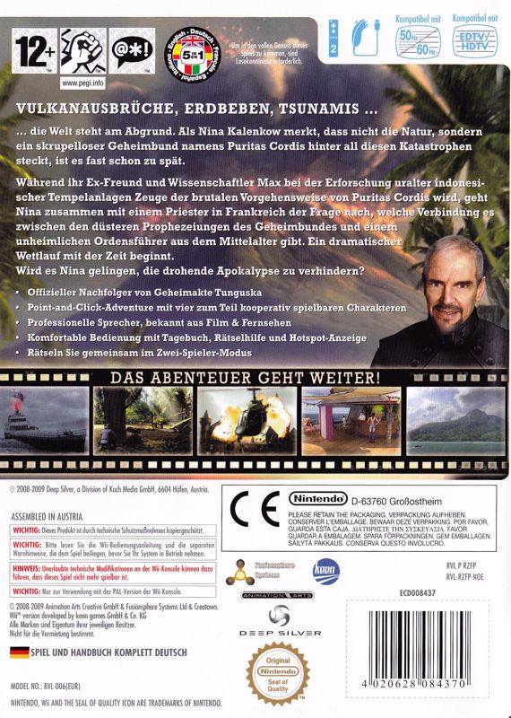 Secret Files 2: Puritas Cordis cover or packaging material - MobyGames