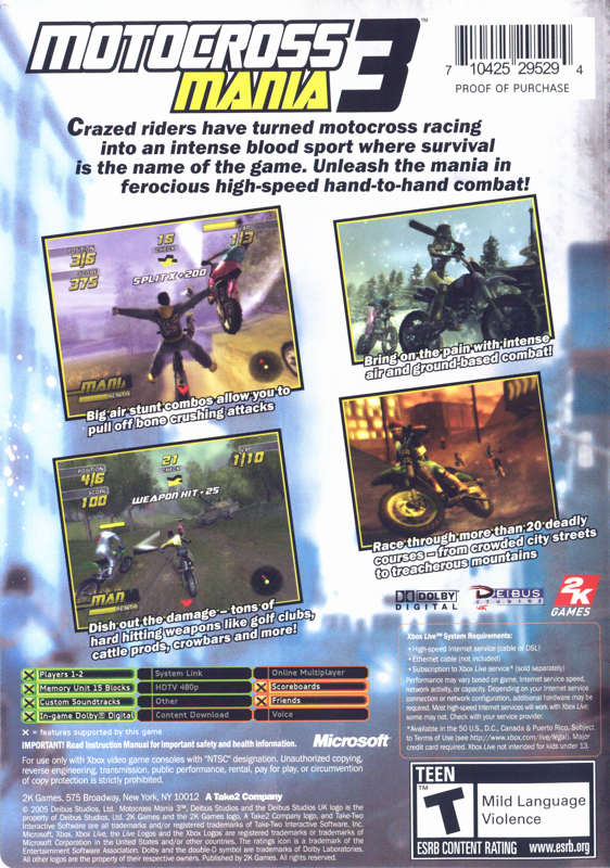 Motocross Mania 3 cover or packaging material - MobyGames