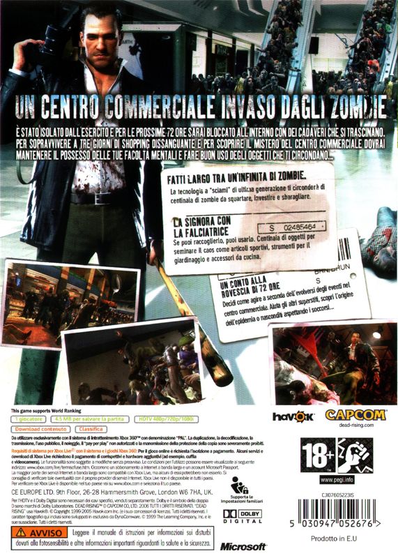 Dead Rising cover or packaging material - MobyGames