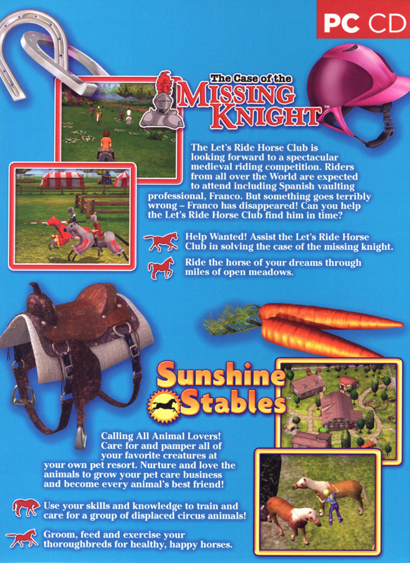 Let's Ride! Horse Adventures cover or packaging material - MobyGames