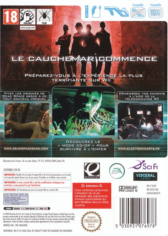 Dead Space: Extraction cover or packaging material - MobyGames