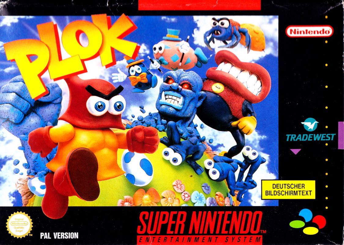 Plok cover or packaging material - MobyGames