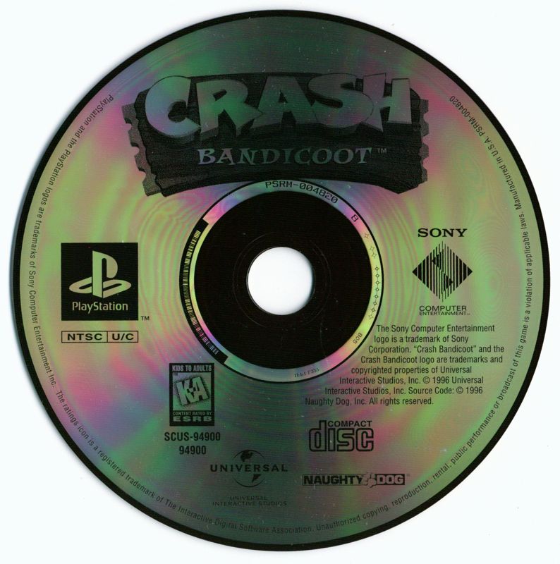 Crash Bandicoot cover or packaging material - MobyGames