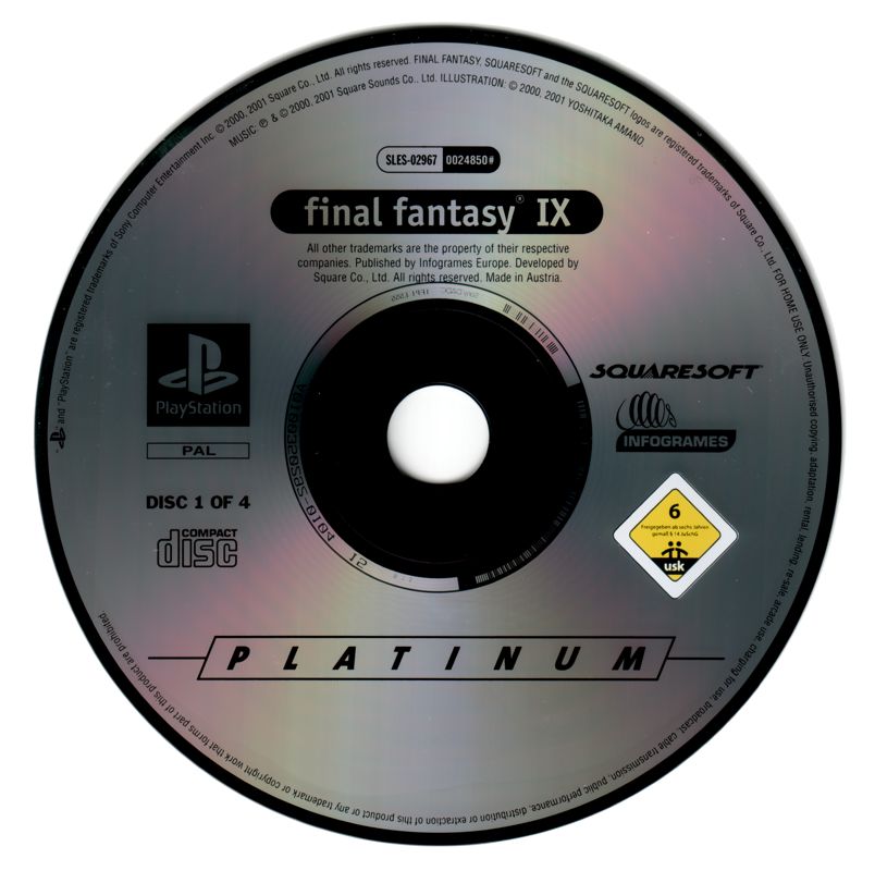Final Fantasy IX cover or packaging material - MobyGames
