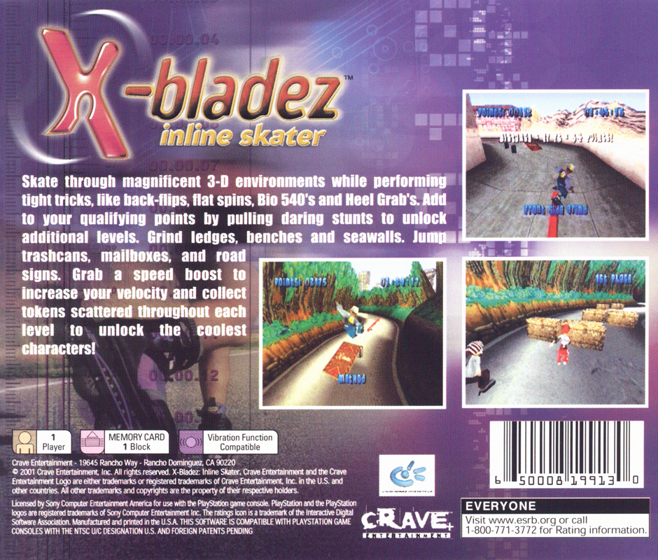 X-Bladez: Inline Skater cover or packaging material - MobyGames