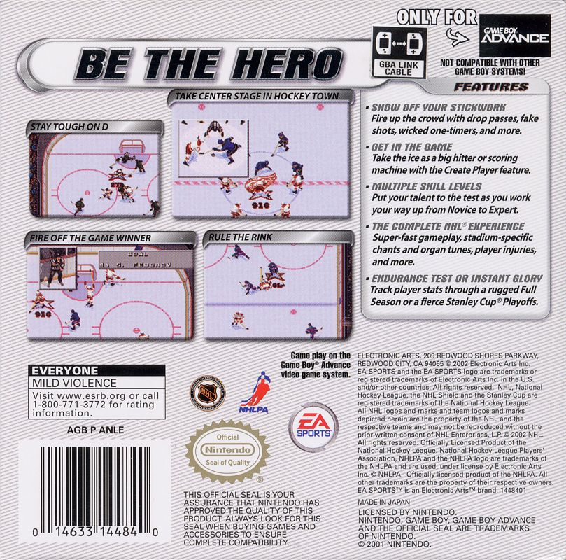 NHL 2002 cover or packaging material - MobyGames