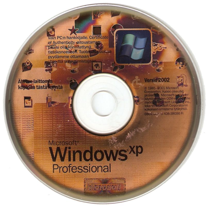 Microsoft Windows XP (included games) cover or packaging material ...