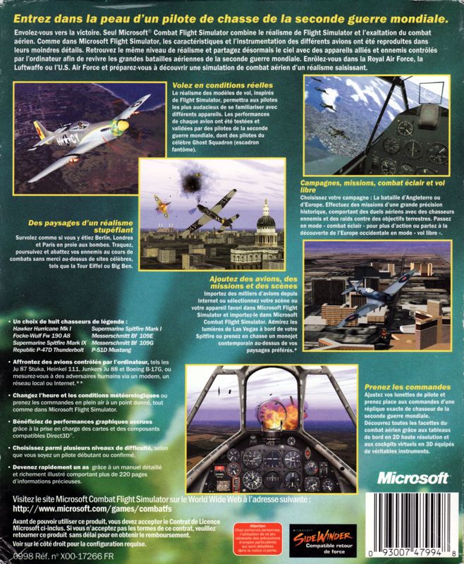 Microsoft Combat Flight Simulator: WWII Europe Series cover or ...