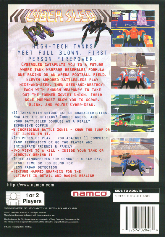 Cyber Sled cover or packaging material - MobyGames