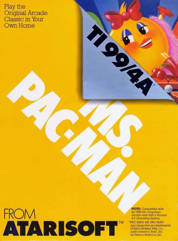 Ms. Pac-Man cover or packaging material - MobyGames