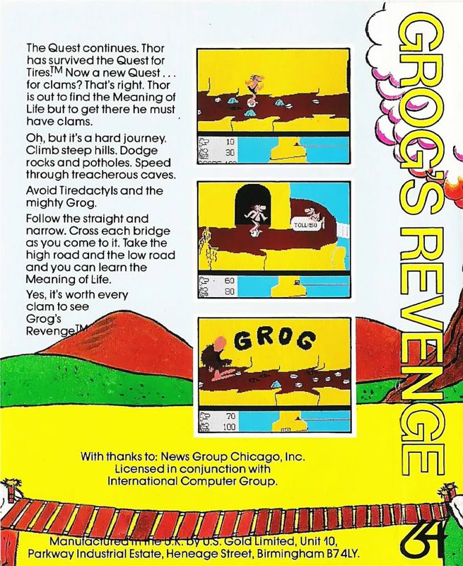 B.C. II: Grog's Revenge cover or packaging material - MobyGames