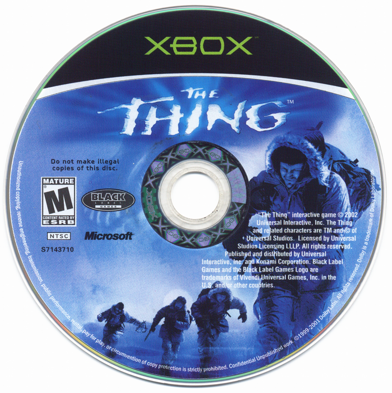 The Thing cover or packaging material - MobyGames