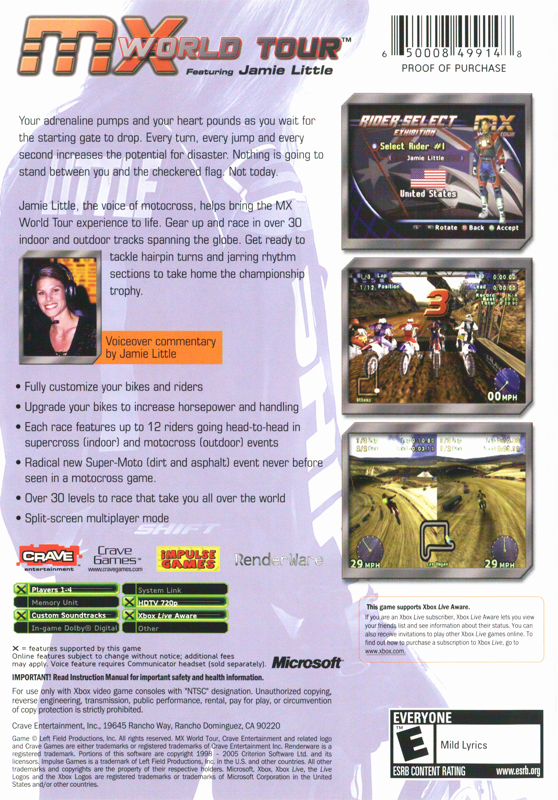 MX World Tour cover or packaging material - MobyGames