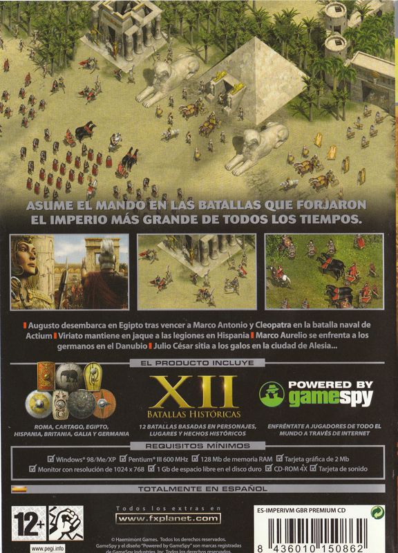 Imperivm III: The Great Battles of Rome cover or packaging material ...