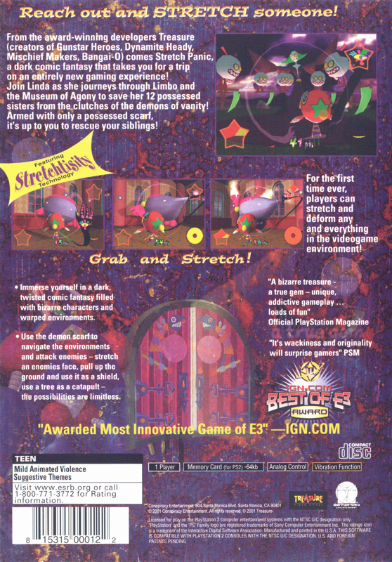 Stretch Panic cover or packaging material - MobyGames