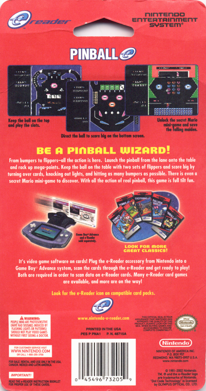 Pinball cover or packaging material - MobyGames