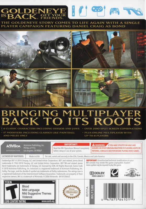 GoldenEye 007 cover or packaging material - MobyGames