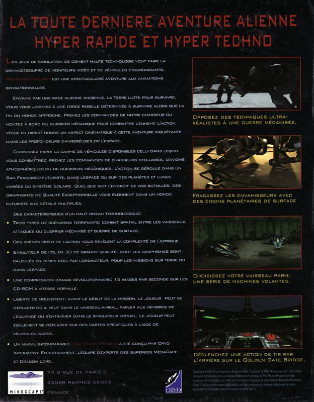 The Raven Project cover or packaging material - MobyGames