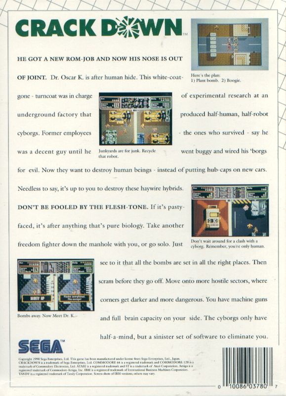 Crack Down cover or packaging material - MobyGames