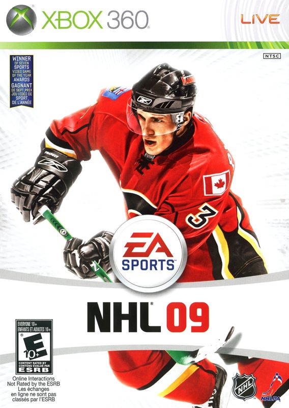 NHL 09 cover or packaging material - MobyGames
