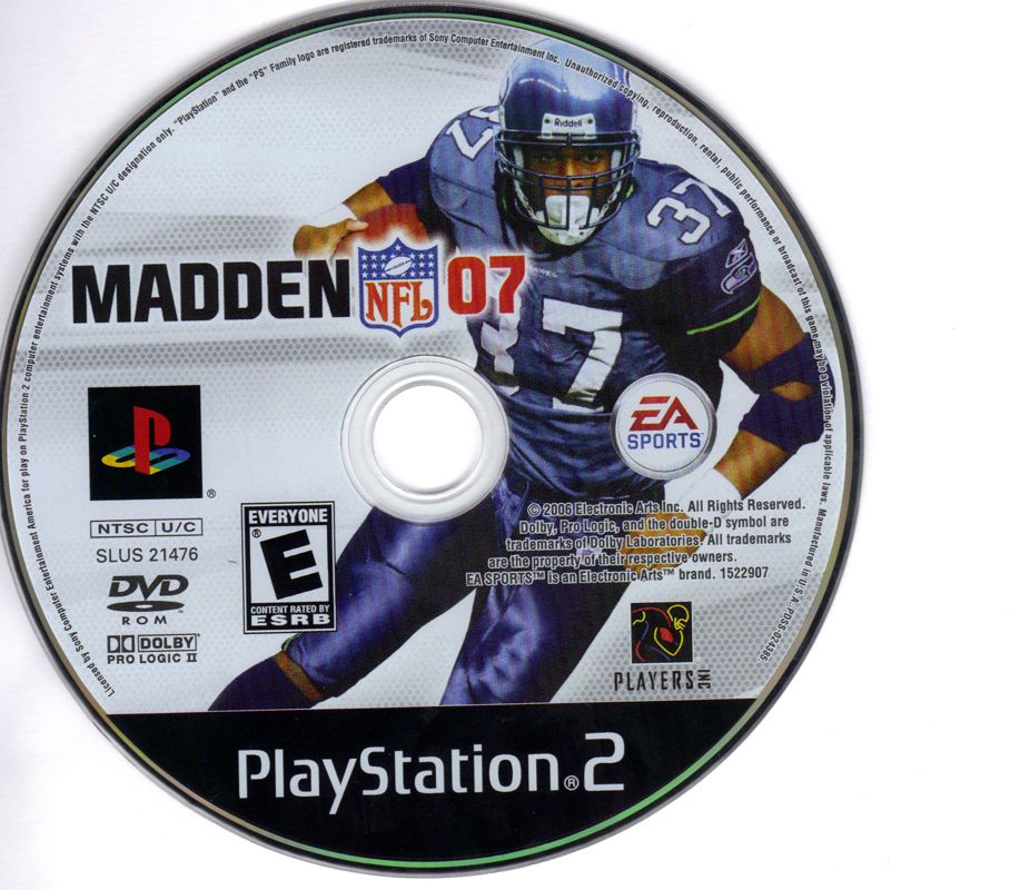 Madden NFL 07 cover or packaging material - MobyGames