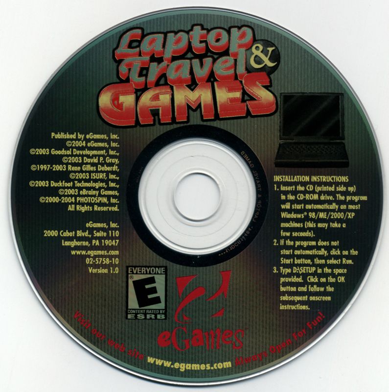 Laptop & Travel Games cover or packaging material - MobyGames