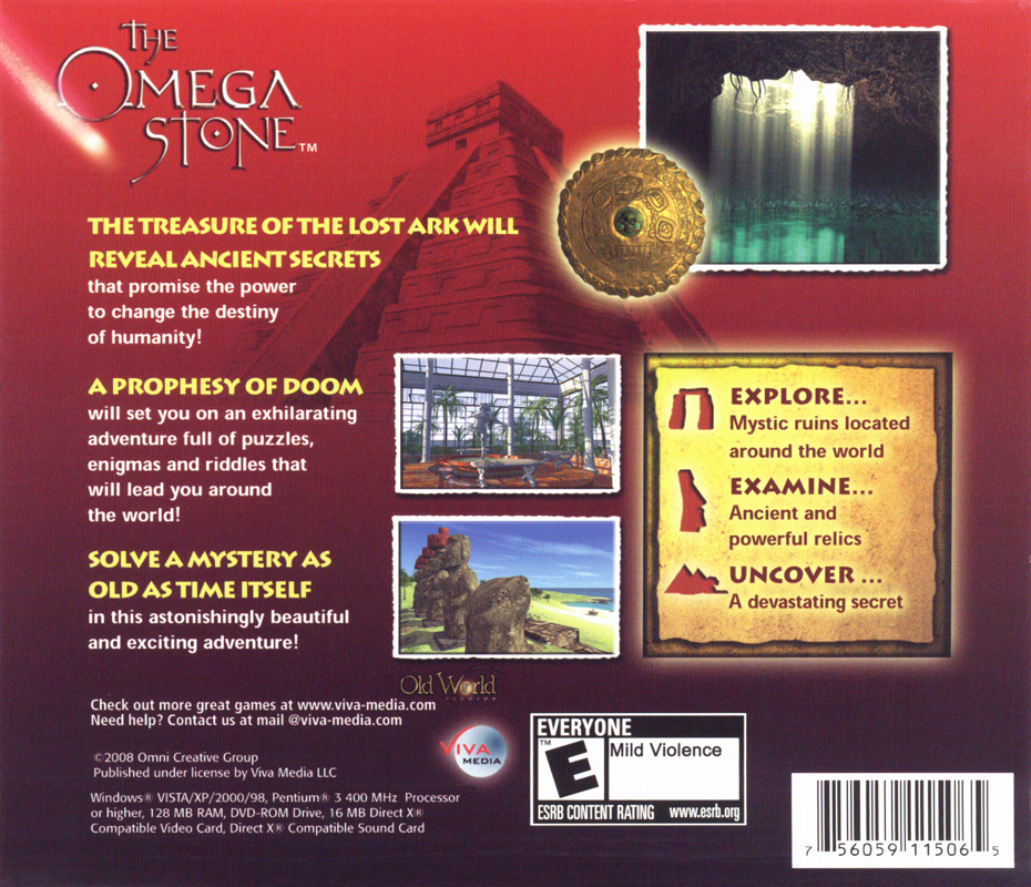 The Omega Stone: Riddle of the Sphinx II cover or packaging material ...